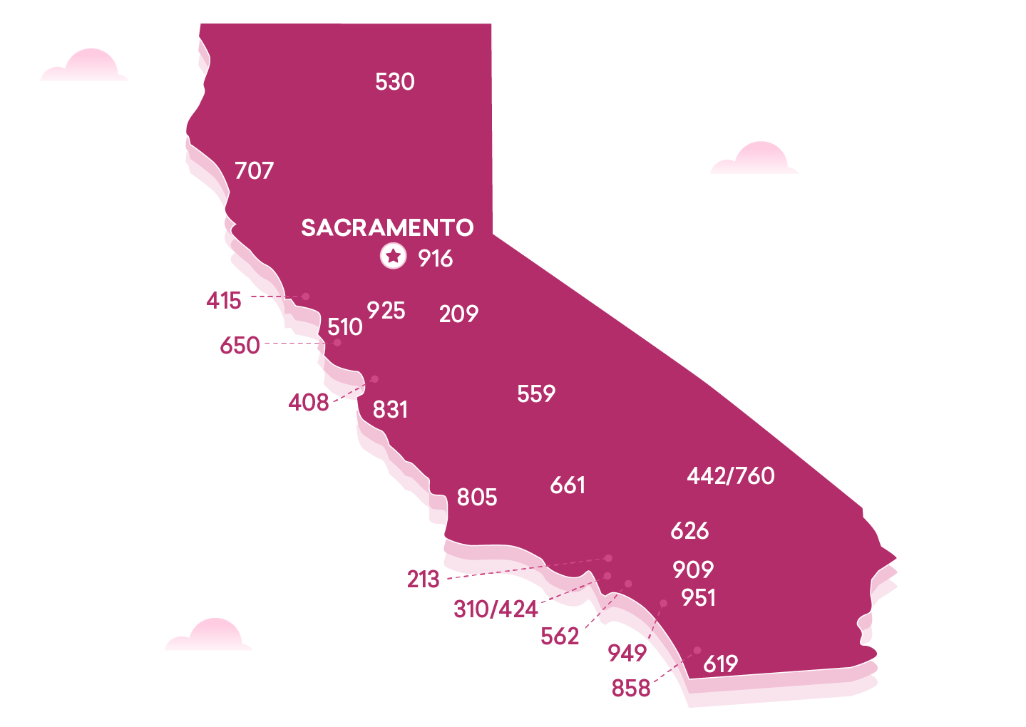 909 Area Code Map Mytevault