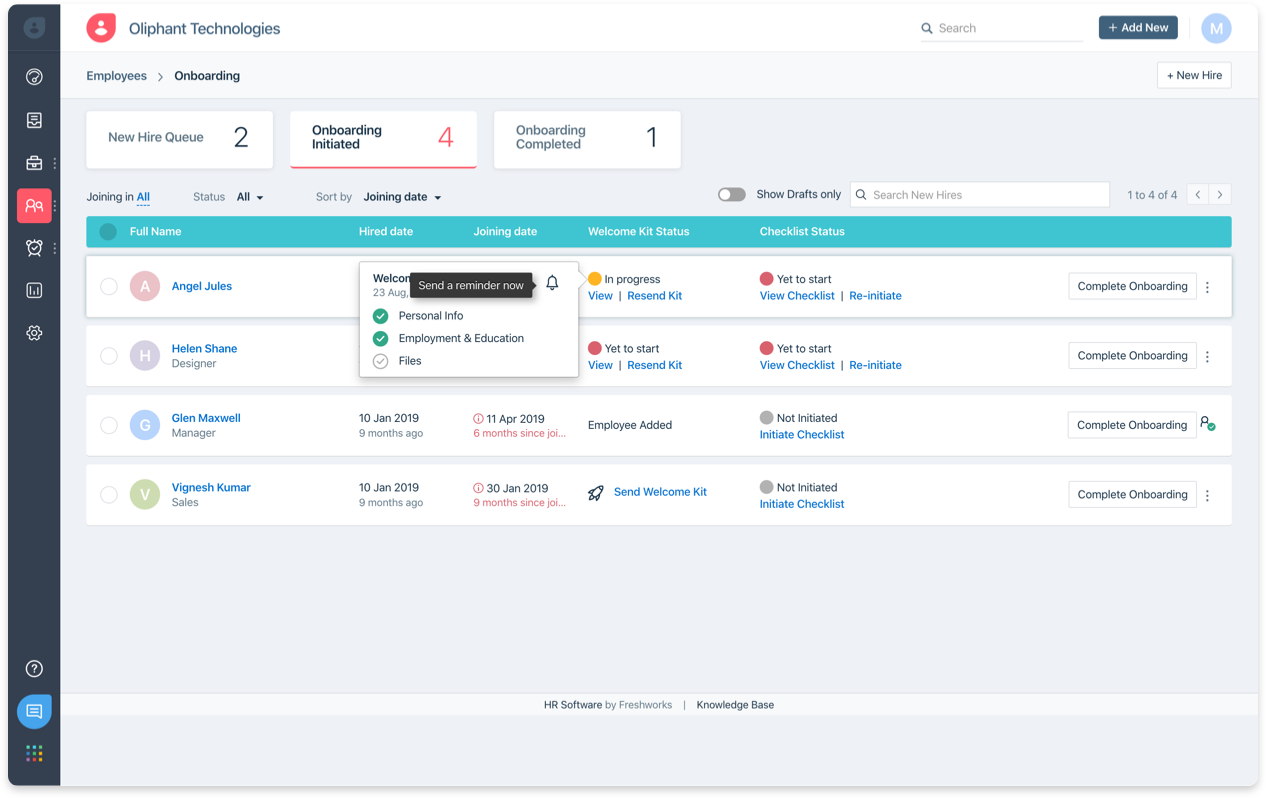 Employee Onboarding Software | Freshteam