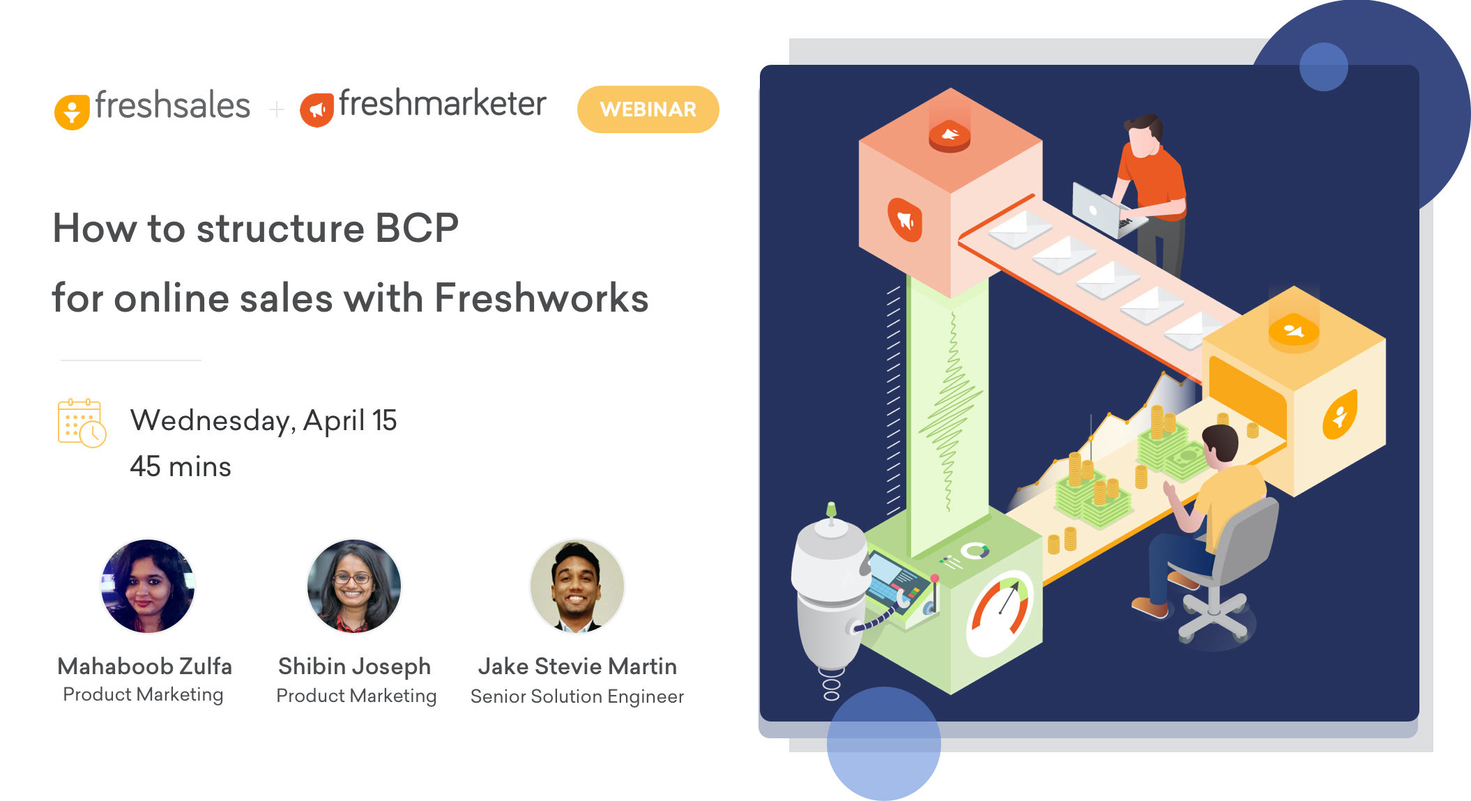 How to structure BCP for online sales with Freshworks