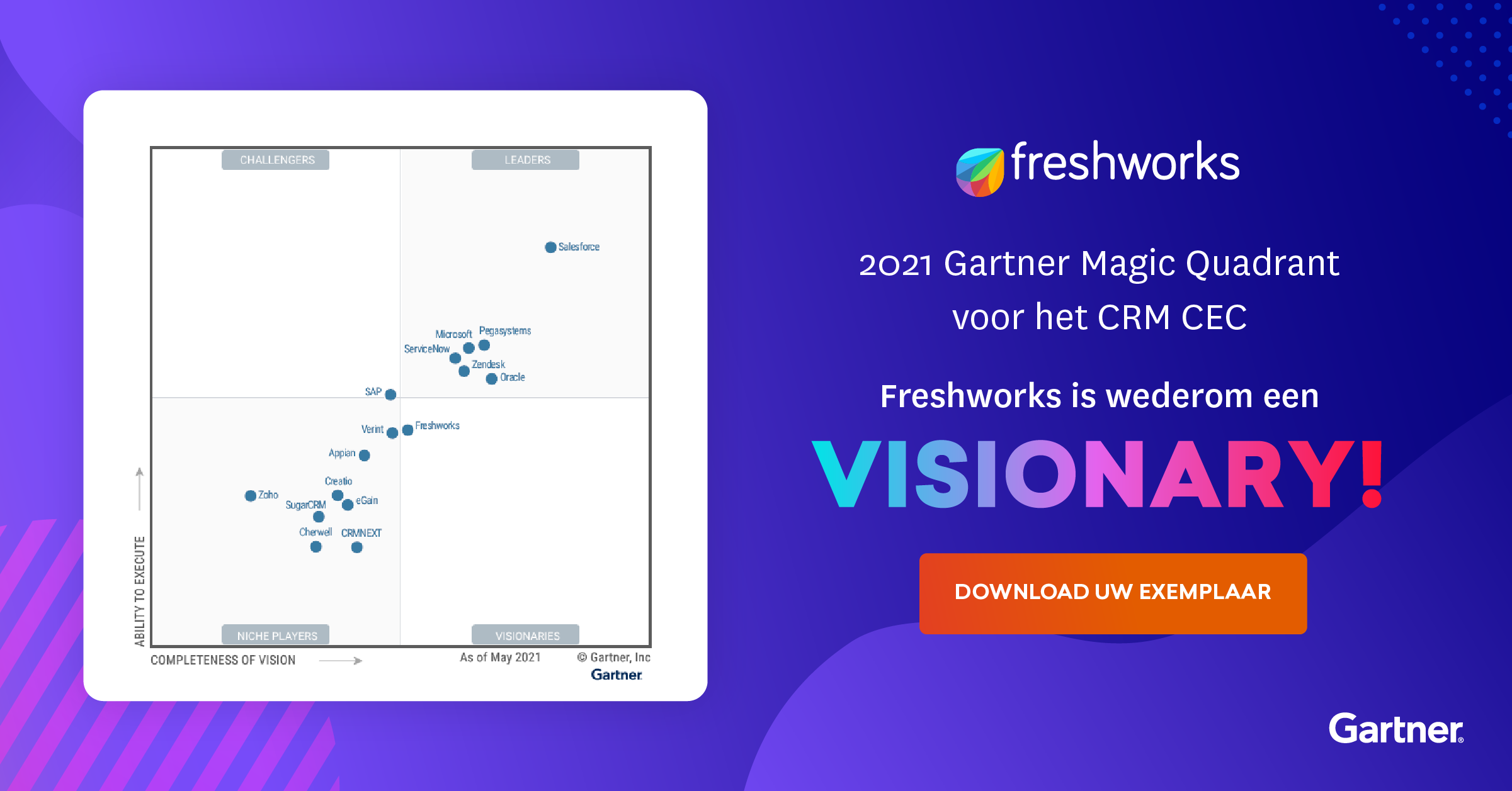 2021 Gartner Magic Quadrant for CRM Customer Engagement Center