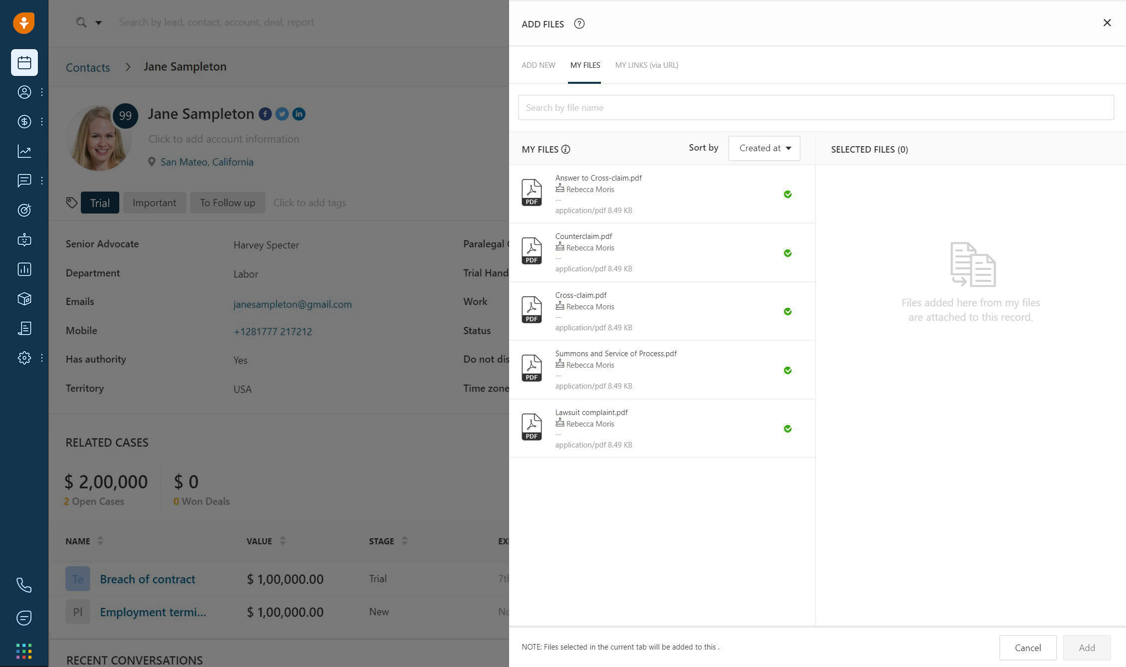 Law firm CRM Software | Freshsales