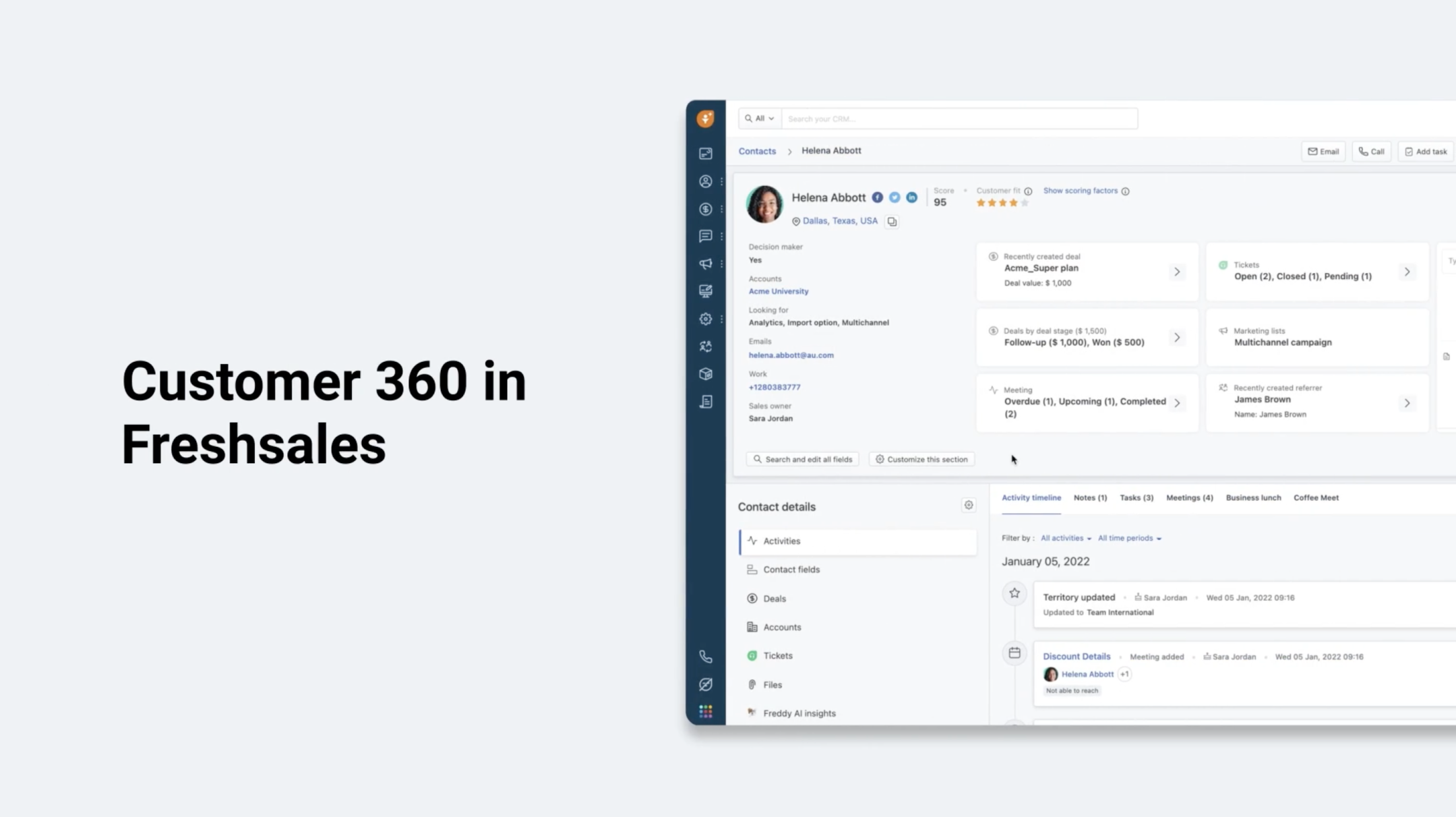 Freshsales CRM Product Tours